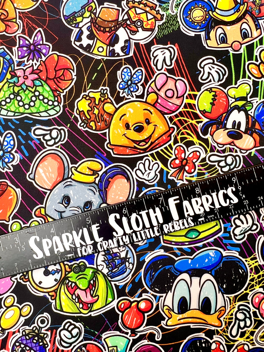 Magic Hats - Black Doodle – Sparkle Sloth