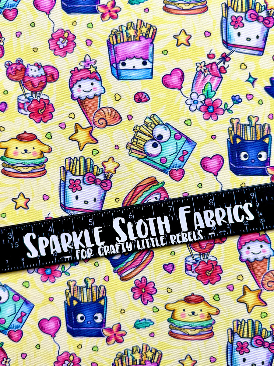 Kitty - Yellow Snacks – Sparkle Sloth
