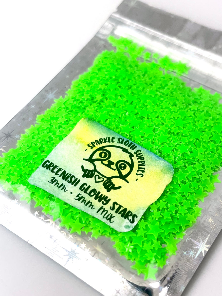 Greenish Glowy Stars – Sparkle Sloth