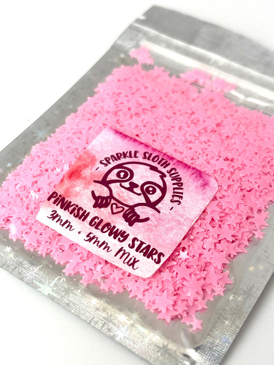 Pinkish Glowy Stars – Sparkle Sloth